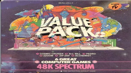 Value Pack 16k - Arcadia (1983)(Beau-Jolly)[16K] ROM Download - ZX Spectrum(ZX Spectrum)